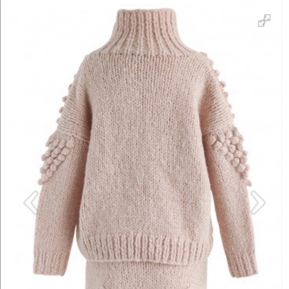 Chicwish | Sweaters | Chicwish Amazing Pom Pom Skirt And Sweater Set ...